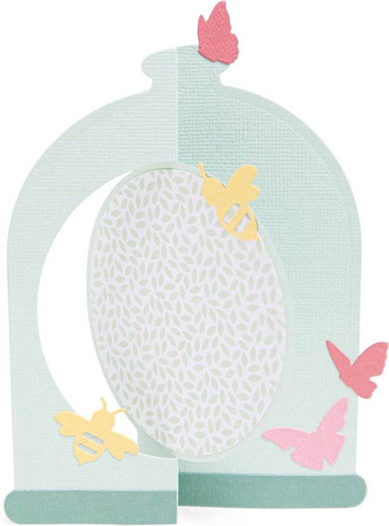 Sizzix Thinlits Die Set Card, Bell Jar by Jen Long | bol