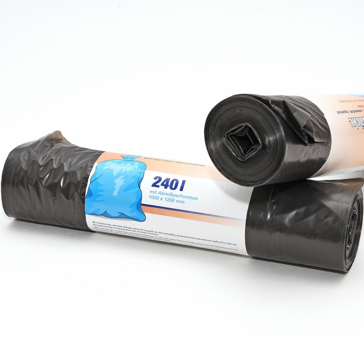 Containerzakken/afvalzakken - 10x - 240 liter - zwart - kunststof | bol.com