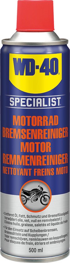 WD-40 Specialist® Motor Remmenreiniger 500ml - Tegen Piepende Remmen ...