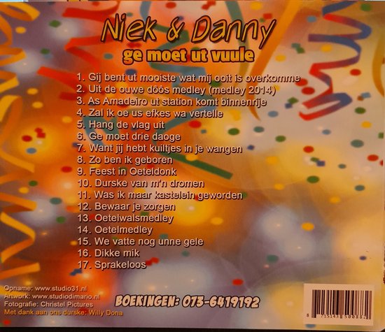 Niek & Danny - Ge Moet Ut Vuule - Cd Album, Niek & Danny | Muziek | bol.com