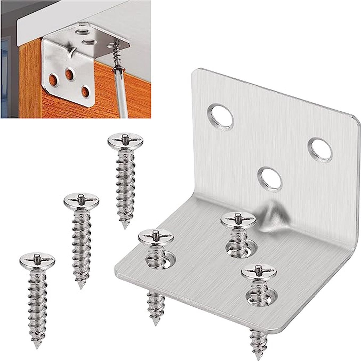 Hoekverbinders / kastverbinders/meubelverbinders/hoekverbi | bol