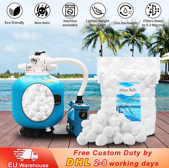 1400G/2800G/4200G Wit Zwembad Filter Bal Waterbehandeling Filter Media ...