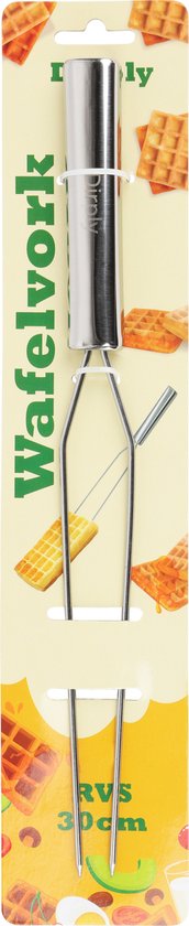 Dirply Wafelvork - 30 cm - RVS - Wafelijzer Accessoire - Wafelmaker ...