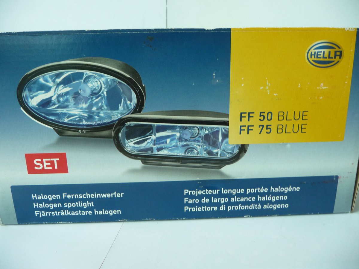 Hella FF50 blue verstralers H7 Halogeen | bol
