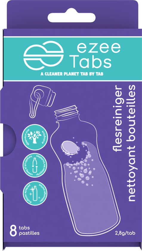 EzeeTabs Reinigingstabletten - Flesreiniger - 8-Pack - Cleaning Tabs ...