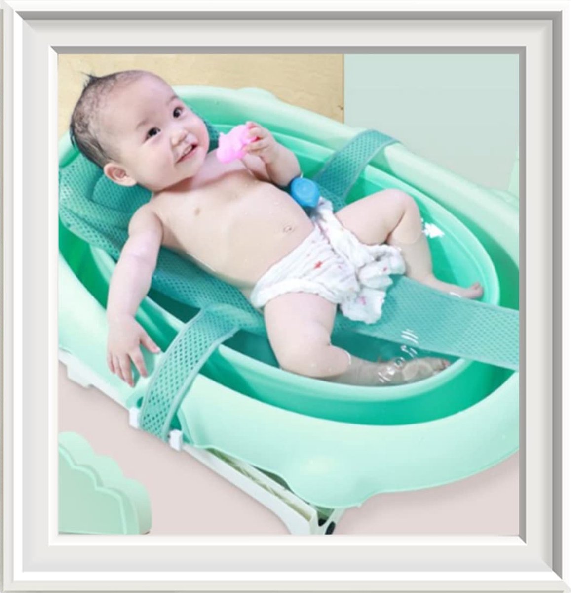 Baby Badkussen – Baby Badmatras - Veiligheid baby kussen voor bad ...