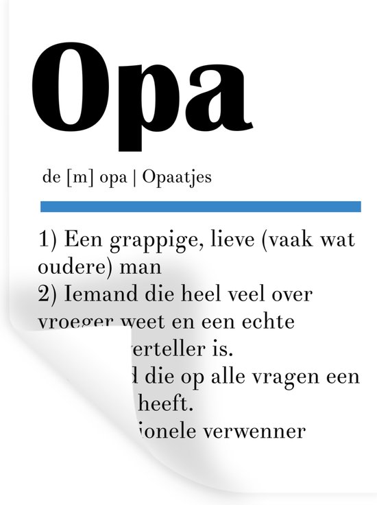 Muurstickers - Sticker Folie - Quotes - Opa betekenis - Spreuken ...