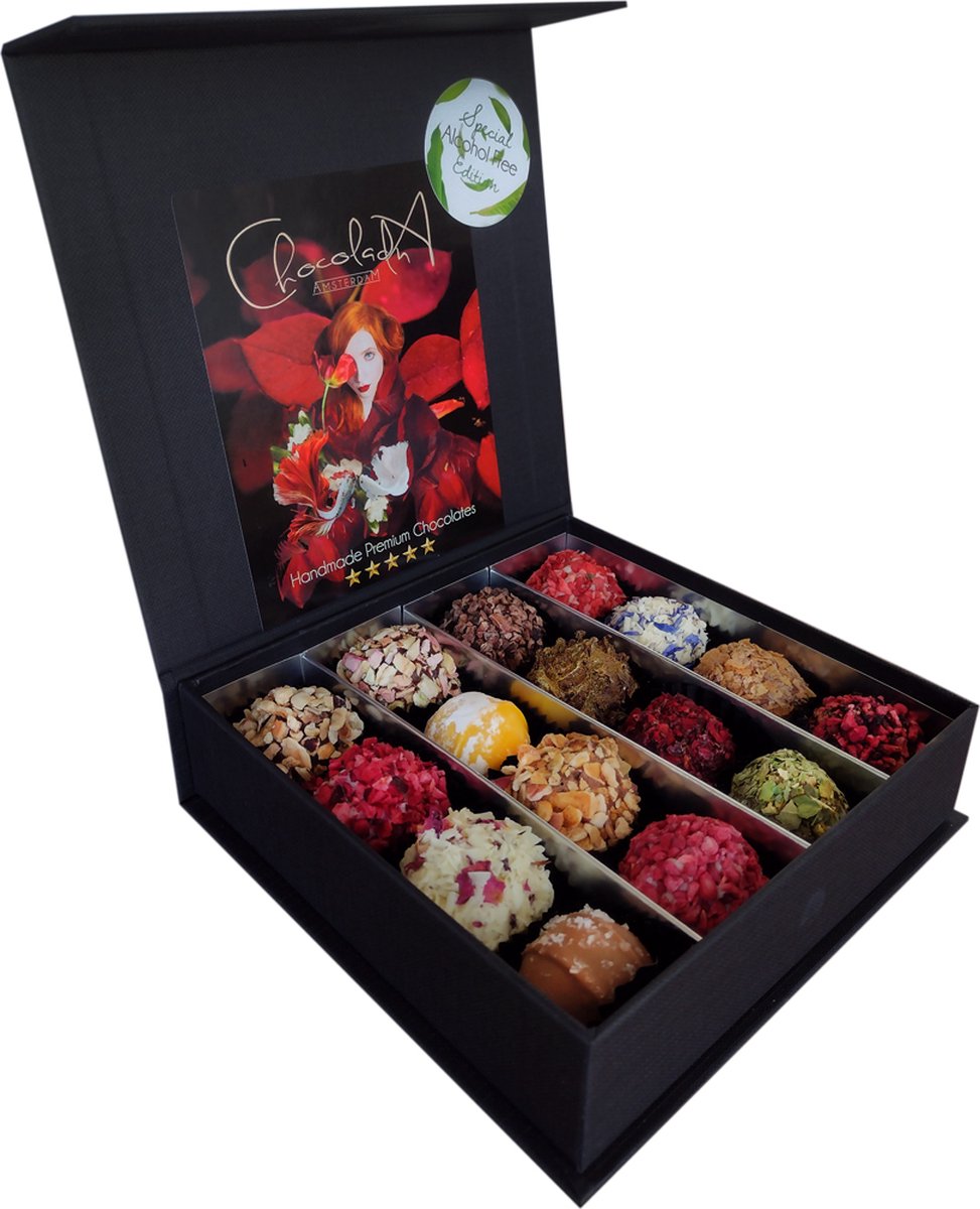 (Klein) Alcoholvrij luxe doos kleurrijke chocolade handgemaakte ...