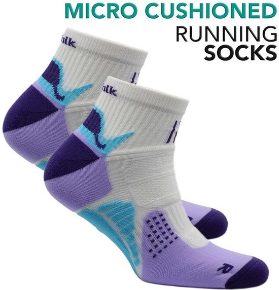 Hardloopsokken- Sportsokken Dames - Ultralichte enkel sokken met micro ...