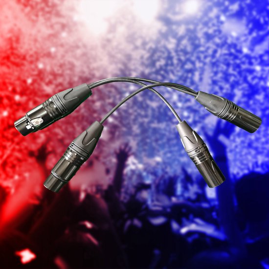 BOS Label - Z Split - 2x Male XLR - 2x Female XLR - Audio splitter ...