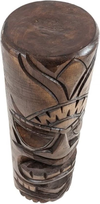 Coco Papaya Totem Tiki van hout, handgesneden, 50 cm | bol.com