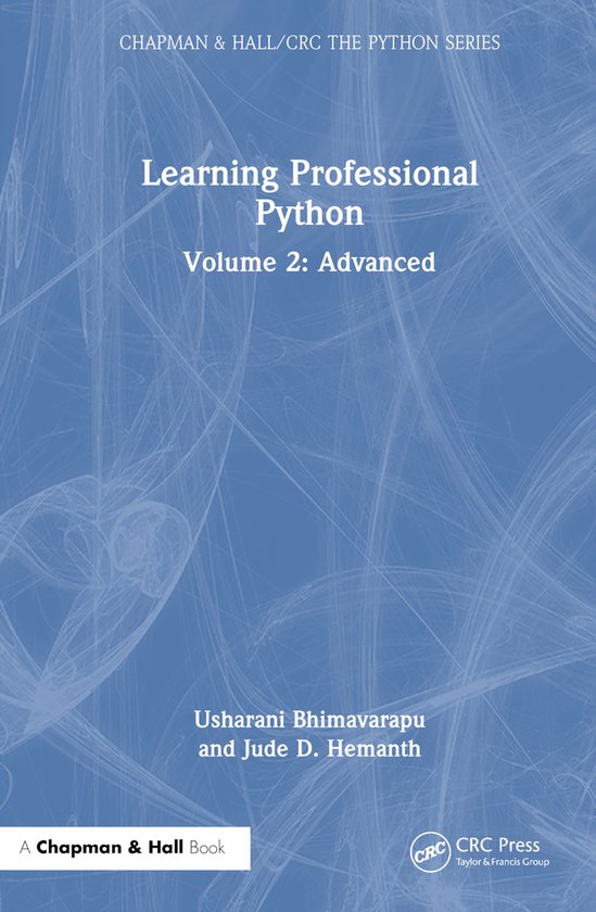 Chapman & Hall/CRC The Python Series- Learning Professional Python | 9781032611761 |... | bol