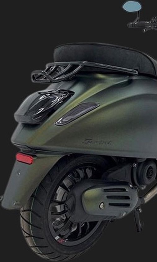 Achterdrager sport EVO Indo style Vespa primav/sprin glans zwart | bol