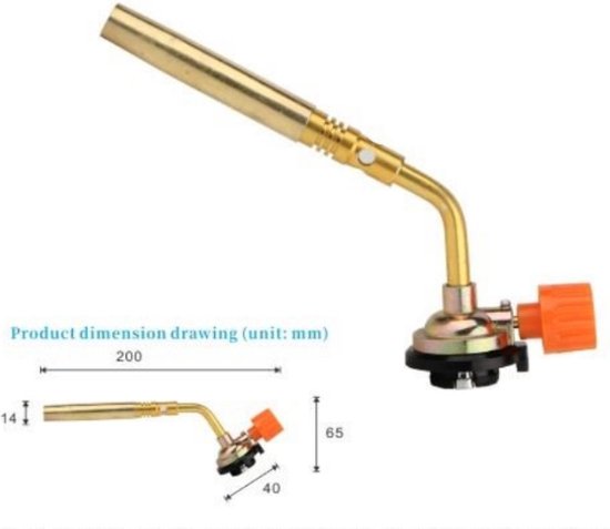 JT Products Gasbrander Crème Brûlée – Butaangas Brander – Keukenbrander - Aansteker –... | bol.com