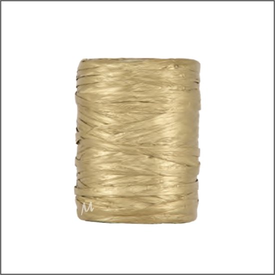 Luxe Cadeaulint - Raffia Lint - Paper Lint - Goud - 100 meter - 5mm ...