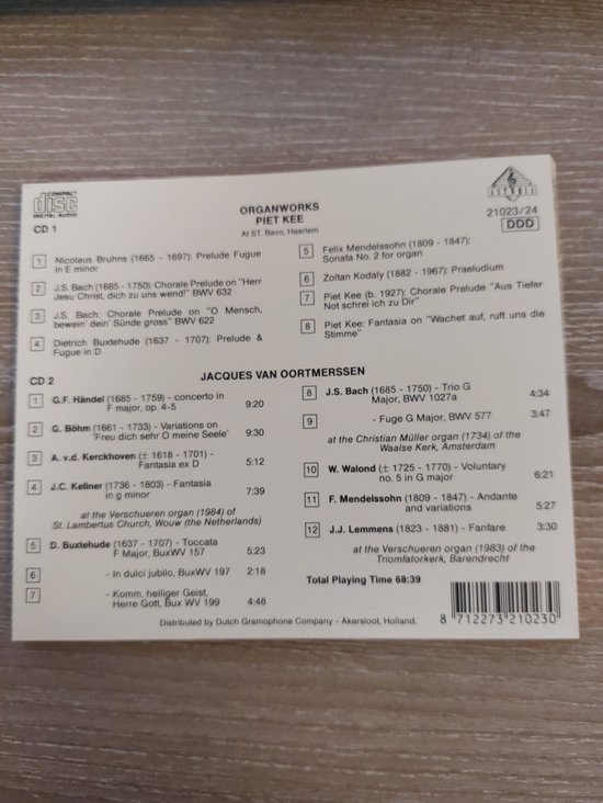 Piet Kee - Jacques van Oortmerssen Organworks, Piet Kee / Jacques van ...