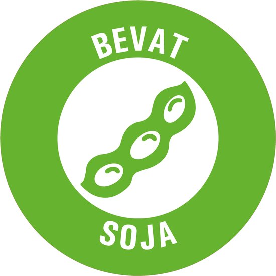 Bevat soja allergenen sticker op rol 20 mm - 1150 per rol | bol
