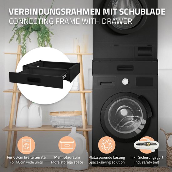 Tussenstuk voor wasmachine en droger – Universeel tussenbouwframe met ...
