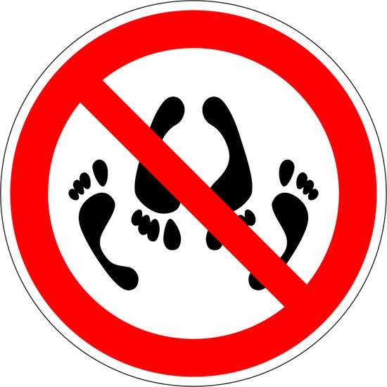 Seks verboden bord - kunststof 100 mm | bol