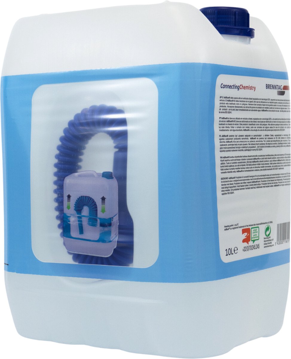 Adblue 10 liter - Inclusief Handige Vulslang - ISO 22241 gecertificeerd - UREA AUS32... | bol