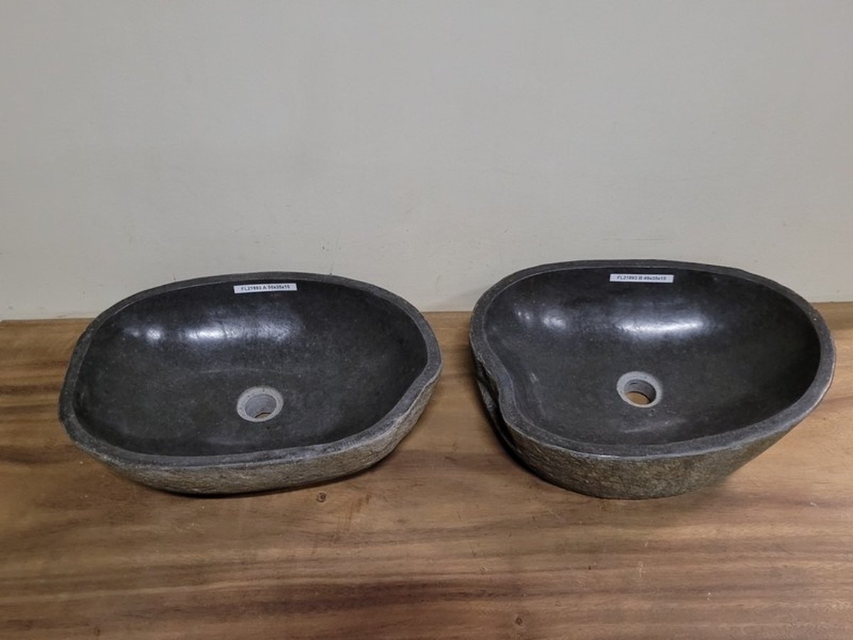 2 wasbakken uit 1 steen waskom set FL21893 | bol.com