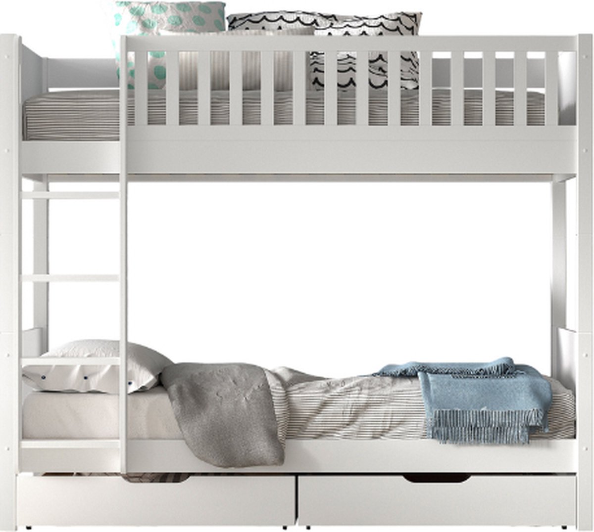 Vipack - Stapelbed Scottie - 90x200 - Wit | bol