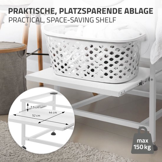 ML-Design Wasmachine onderkast - Onderstel met uitschuifbaar plateau ...