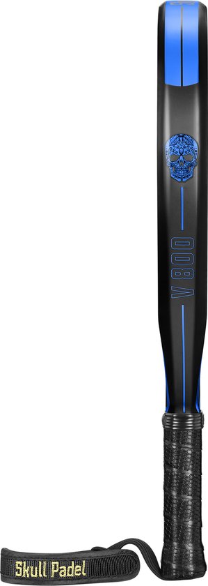 Skull Padel V800 Blauw - Padel Racket - Blauw Zwart - Hybrid - Carbon | bol