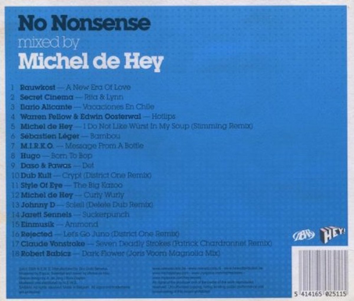 No Nonsense, Michel de Hey | CD (album) | Muziek | bol