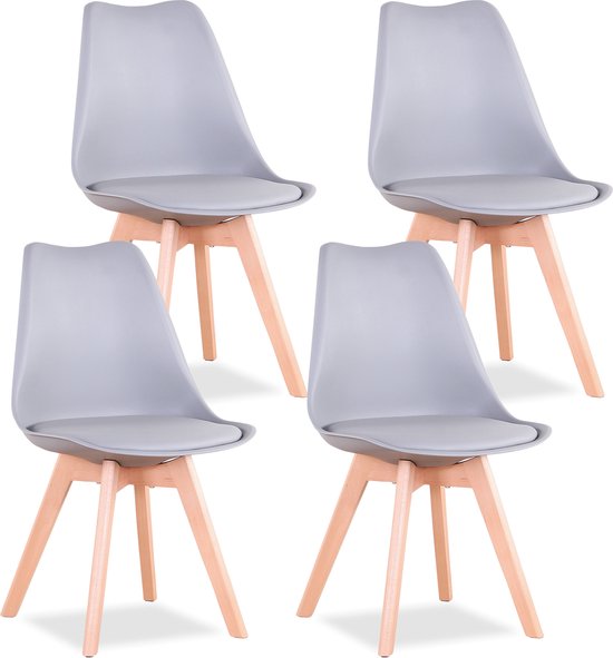 Eetkamerstoel Set van 4 - Eetkamerstoelen Set - Stoelen Set van 4 ...