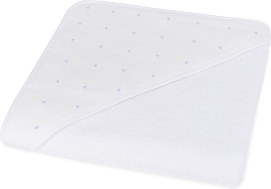 Torres Novas 1845 Poncho / Badcape, Mira Blauw gestipt - 90 x 90 cm ...