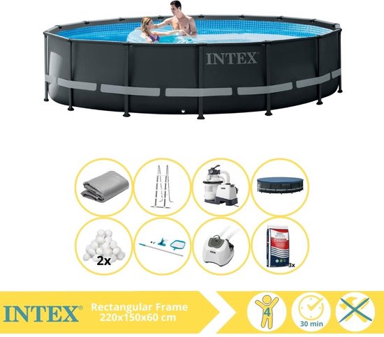 Intex Ultra XTR Frame Piscine - Piscine Hors Sol - 488x122 cm - Avec ...