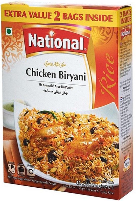 National Spice Mix For Chicken Biryani (78g) | bol