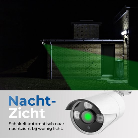 TecEye Compleet Camera Beveiliging Set met 8x Wifi IP Camera - Draadloos - + 4TB HDD -... | bol.com