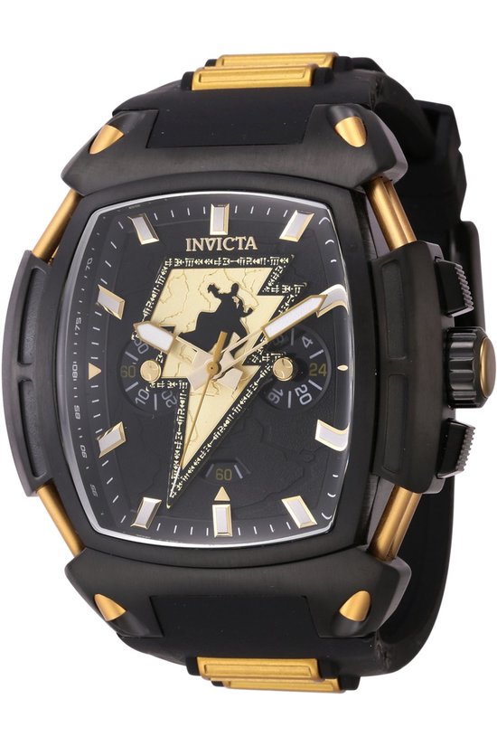 Invicta DC Comics - Black Adam 43737 Quartz Herenhorloge - 53mm | bol.com