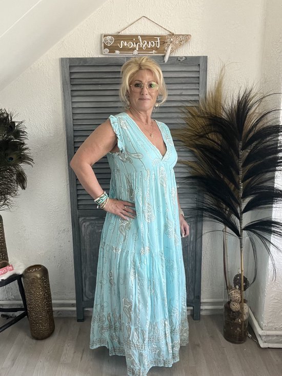 Ibiza Jurk Isabelle Turquoise | bol.com