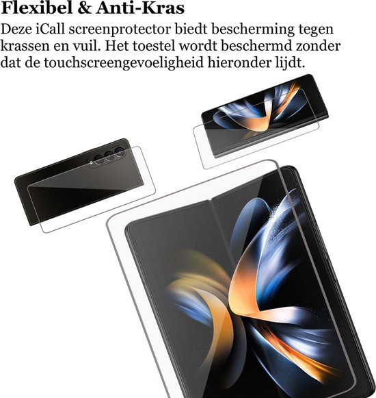 Samsung Galaxy Z Fold 5 Screenprotector - 4x FlexGuard Screen Protector ...