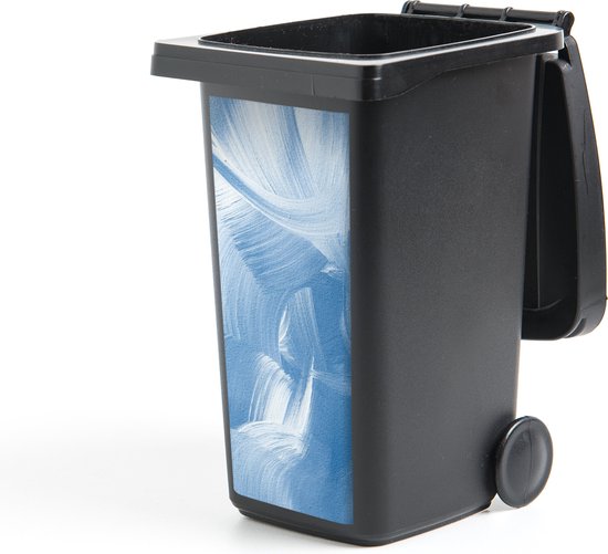 Container sticker Acrylverf - Blauw - Design - 44x98 cm - Kliko sticker ...