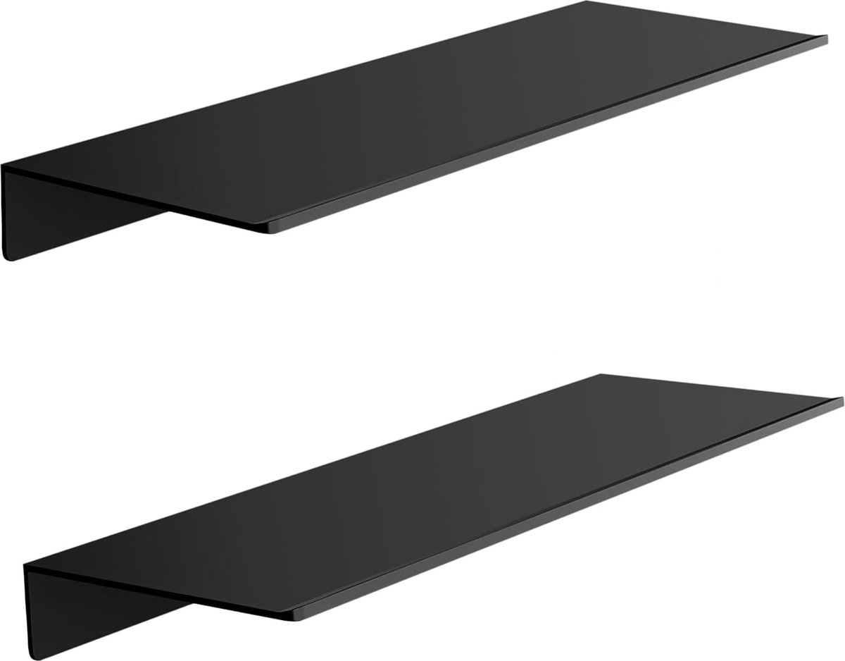 Metaal Wandplank, Zwart Wandplank, set van 2, Decoratieve Planken voor ...