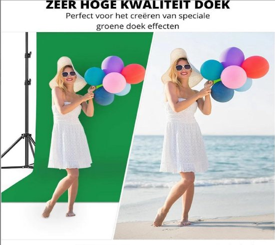 Green Screen Doek - Greenscreen - Fotostudio - Green Screen Studio ...