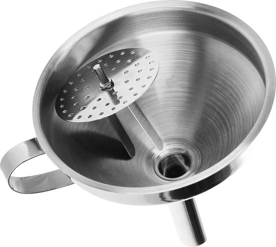 2-delige trechterset van RVS 304 - trechter met zeef voor weckpotten ...