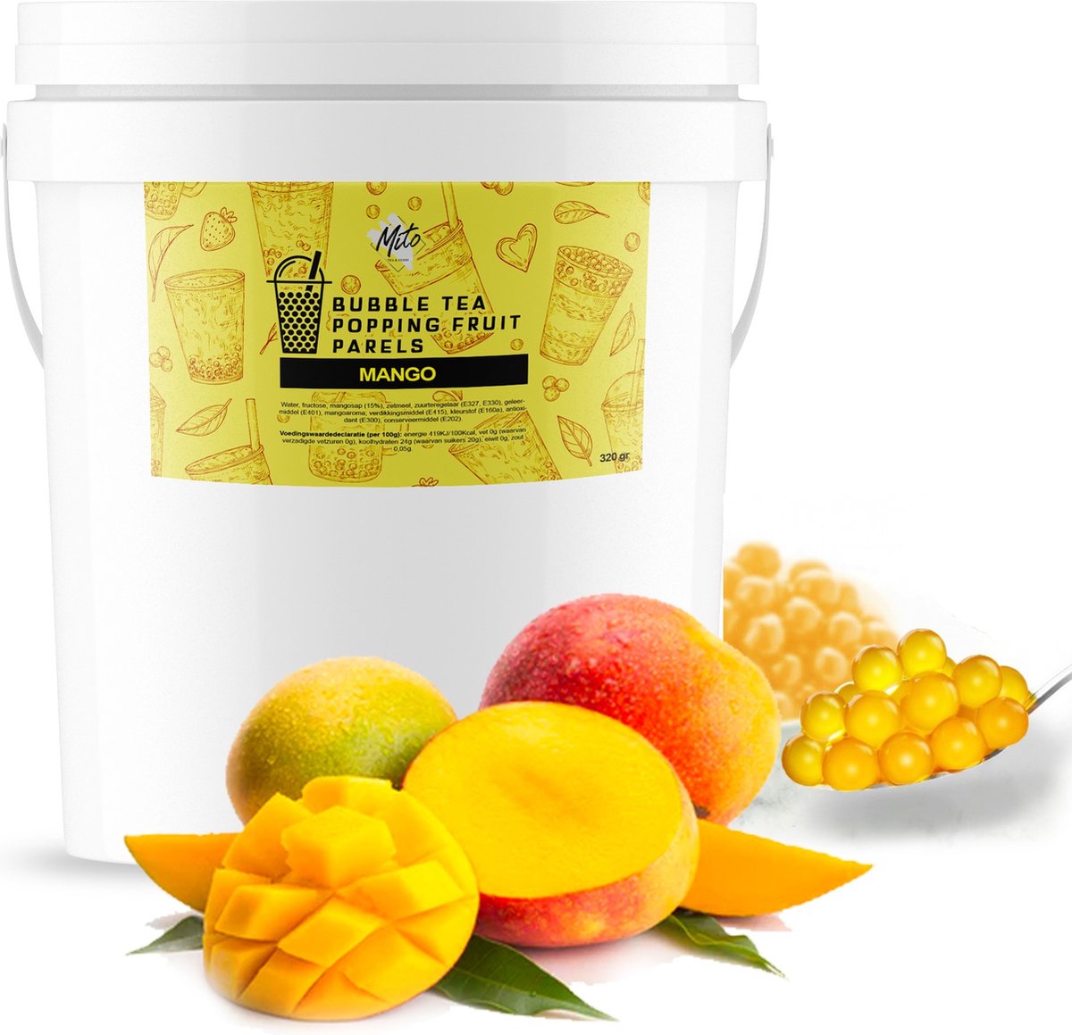 Mito Tea Popping Fruitparels - Boba Bubble tea parels - Hoogste ...