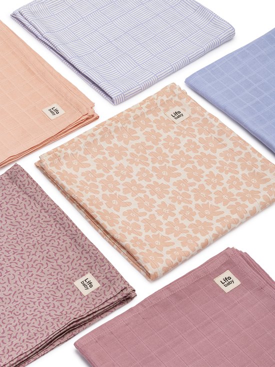 Lifa baby Hydrofiele Doeken XL - 120x120 cm - Cosmic Confetti ...