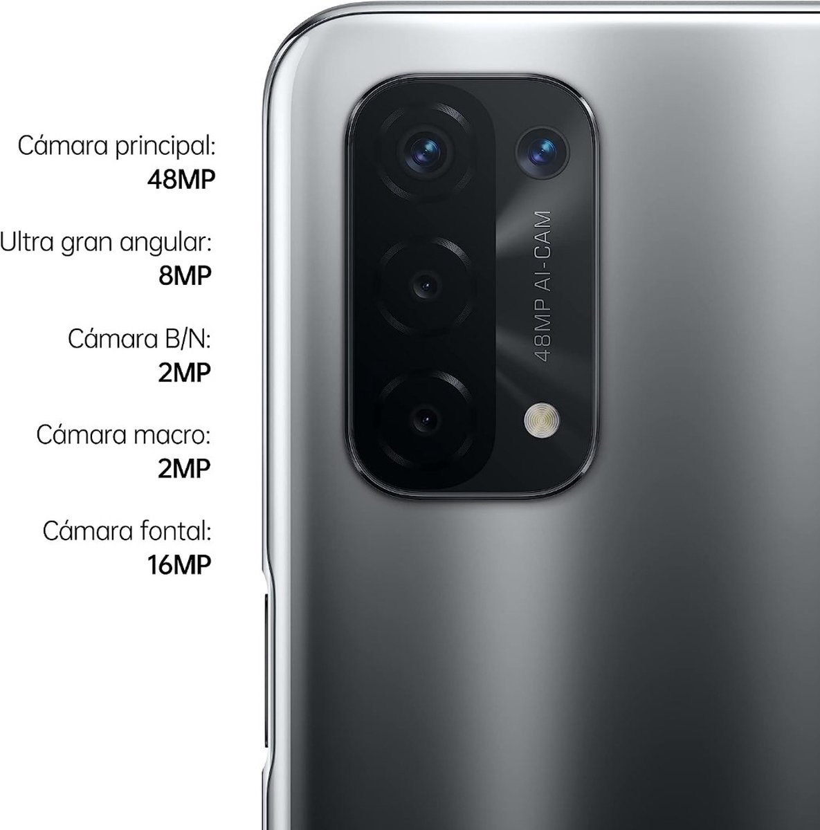 Oppo A54 5G - Losse Smartphone - 64GB/CPH2195 - Simlock Vrij - Fluid Black | bol