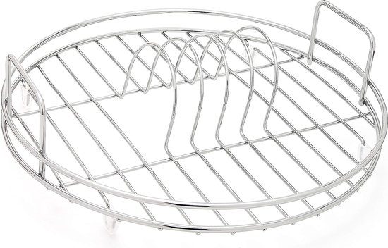 Bloomsbury Mill Afdruiprek, rond, van draad, roestvrij, chroomkleurig | bol