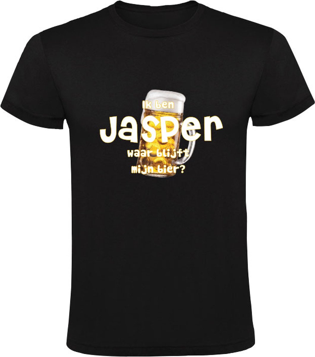 Ik ben Jasper, waar blijft mijn bier Heren T-shirt - cafe - kroeg ...