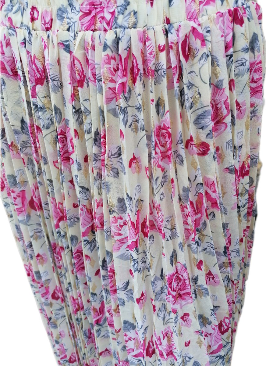 Rok - Zomerrok - Dames - Plissé Lang - Met Onderrok - Kleur Meerkleurig ...