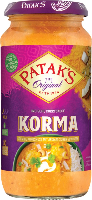 Patak's Korma Curry Saus 350 g | bol.com