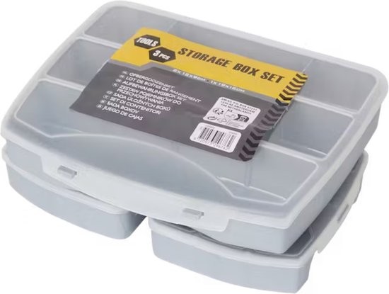 Opbergdozenset - 3 delig - opbergdozen | bol
