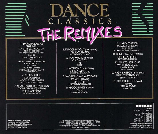 Dance Classics The Remixes Volume 1, Various | CD (album) | Muziek | bol